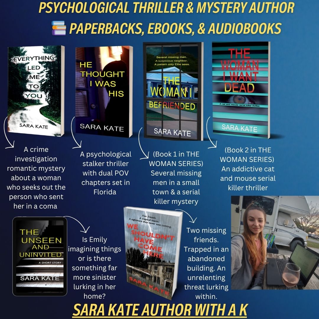SARA KATE AUTHOR – Mystery & Thriller Fiction Book Author