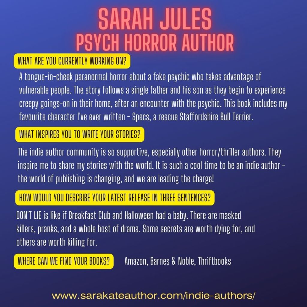 Indie Author Interview Features – SARA KATE AUTHOR